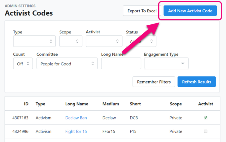 VAN Pro Tip #3: Activist Codes – Rhode Island Democratic Party